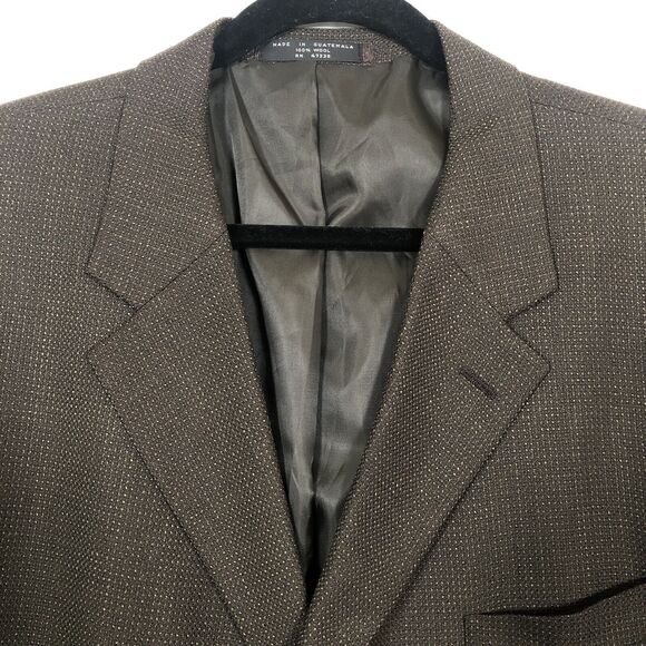 Suits & Blazers | Jones New York Wool Sport Coat Mens 48r Brown Beige ...